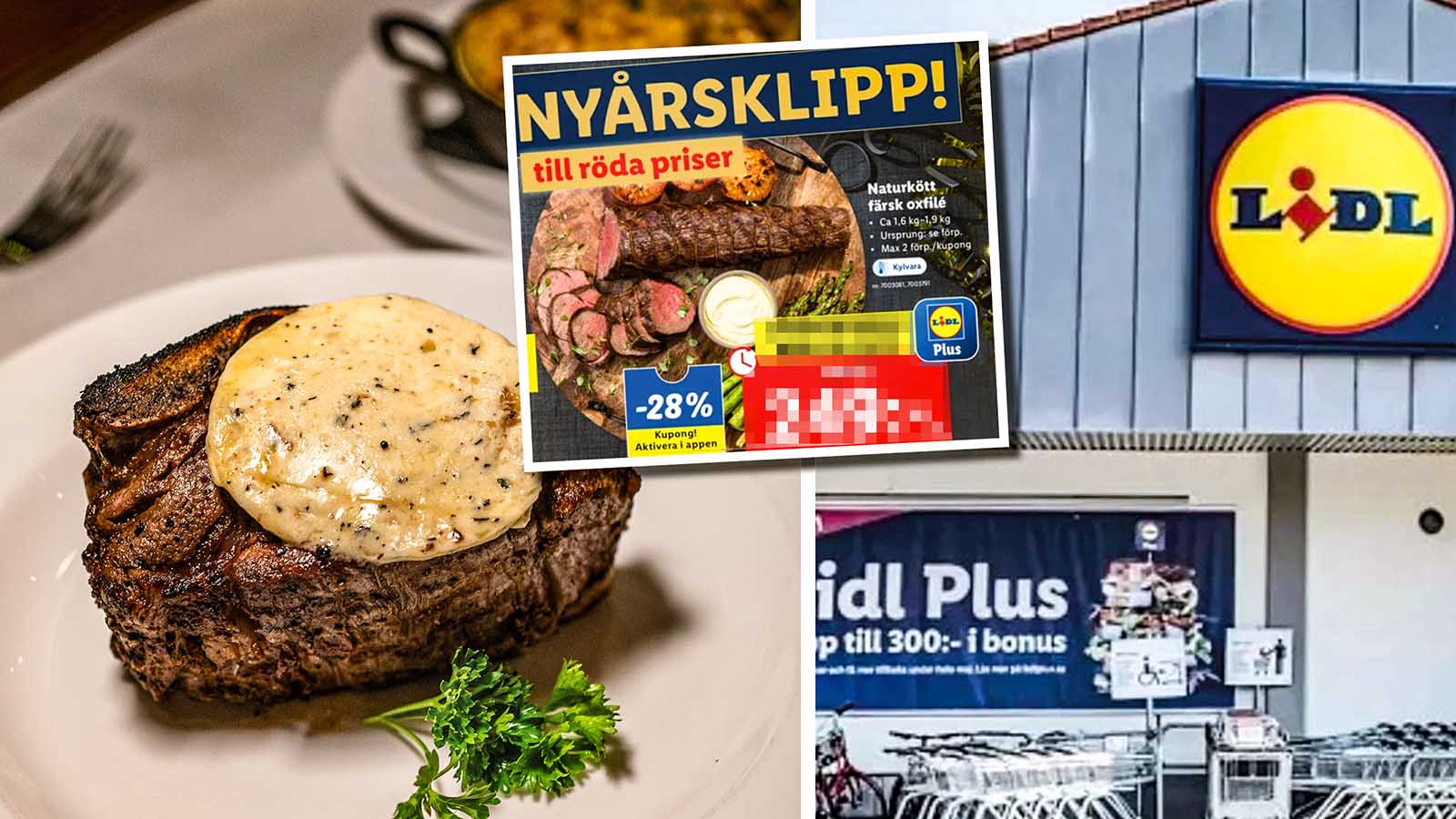 Lidls nya chock i priskriget: Superbillig oxfilé | nu.se